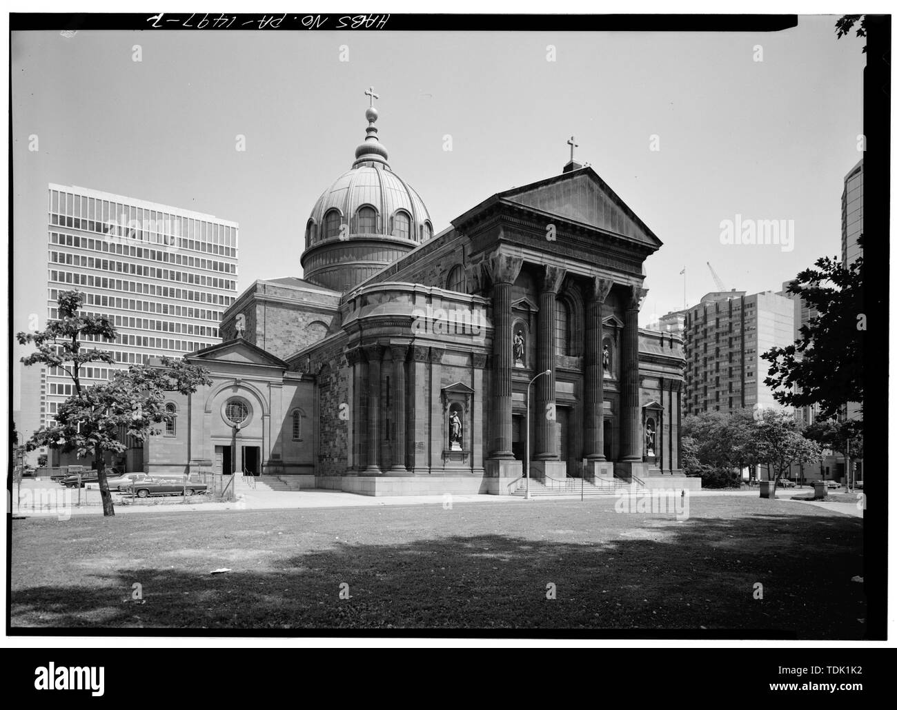 OBLIQUE VIEW, FRONT ELEVATION - Cathedral of Saints Peter and Paul ...