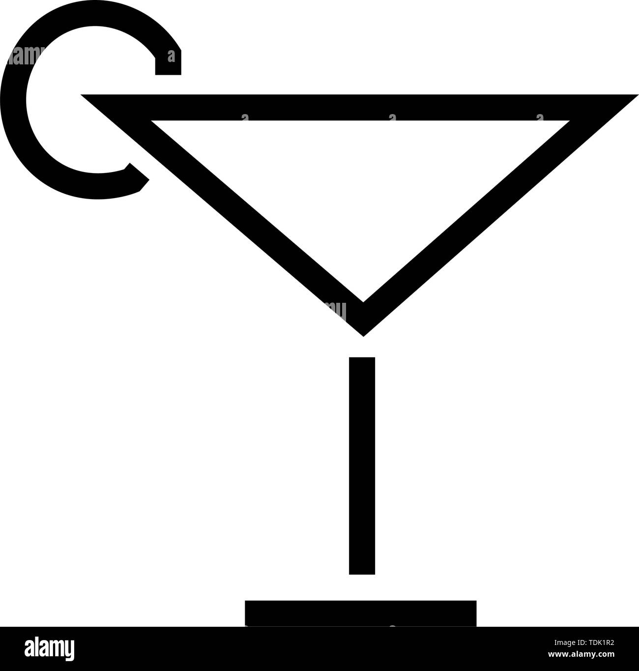 Cocktail Icon Vector Stock Vector Image & Art - Alamy