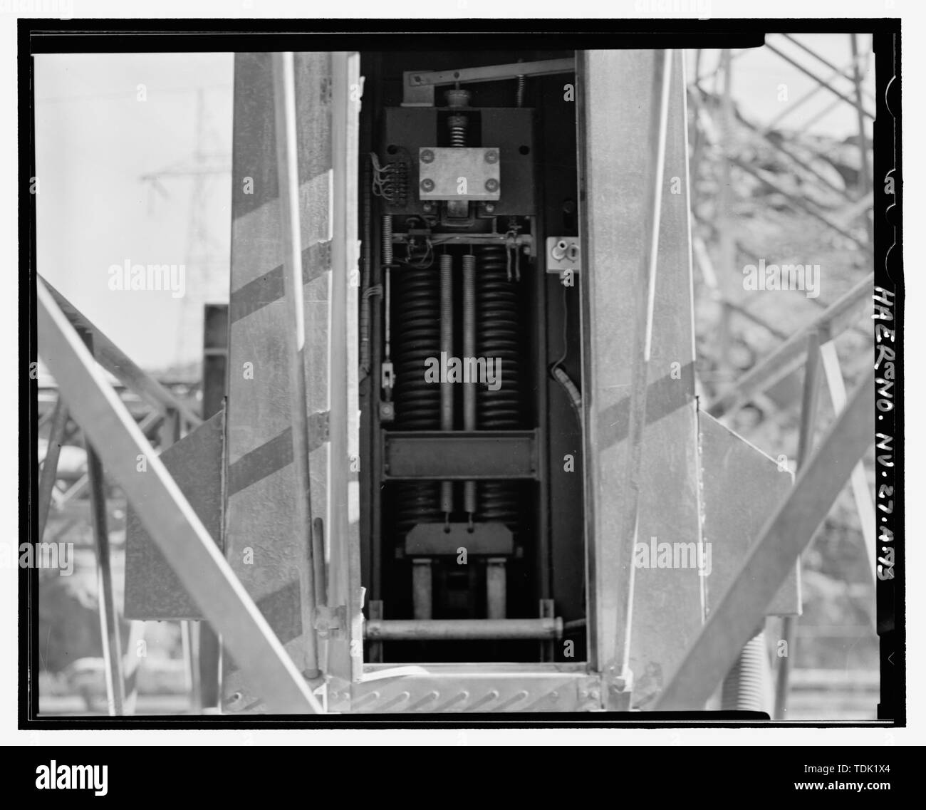 OCB control box interior, view east - Hoover Dam, Los Angeles Switch ...