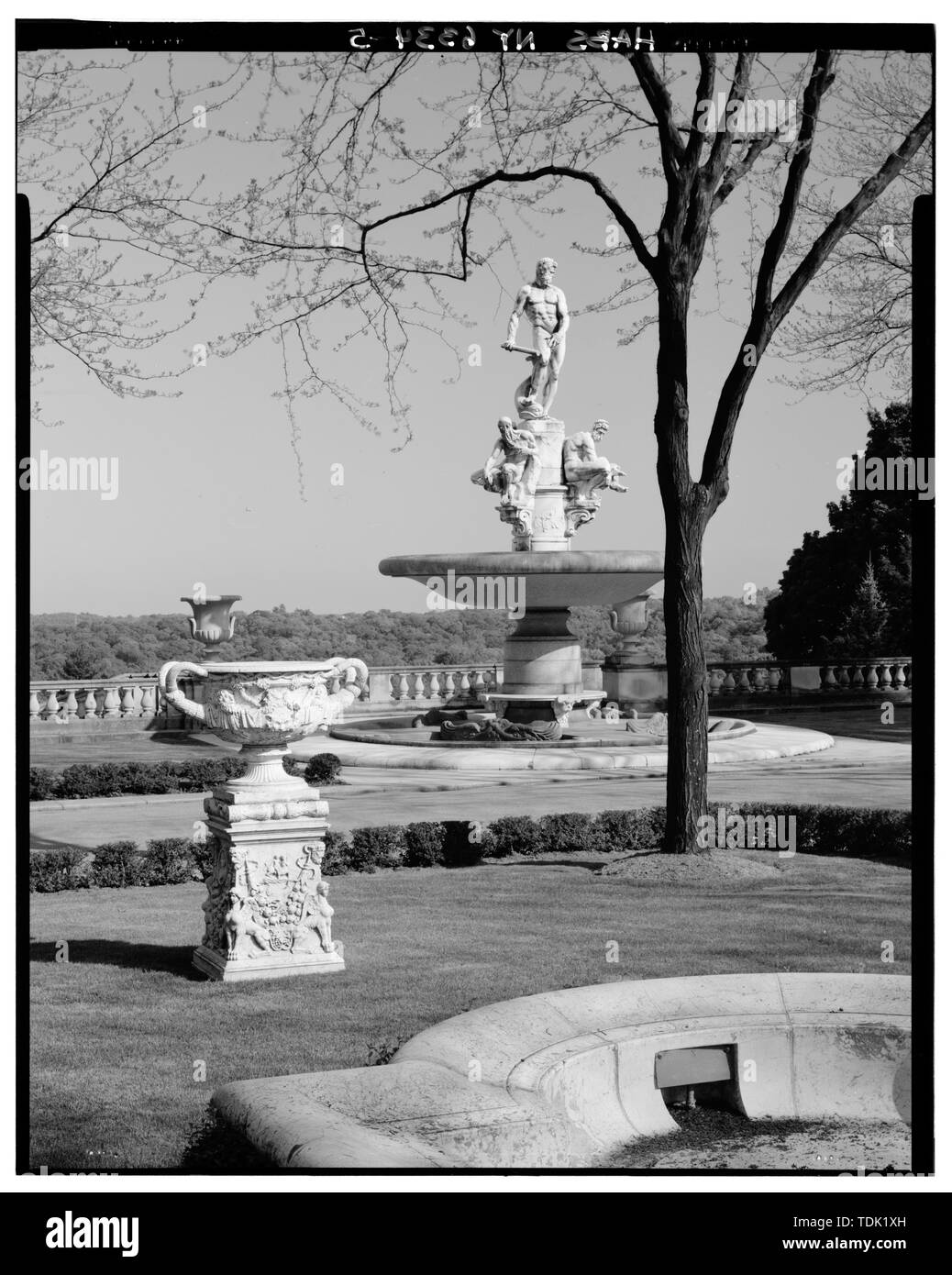 OCEANUS FOUNTAIN, ITALY, CA. 1913, IN GRANITE, AFTER THE FOUNTAIN IN ...