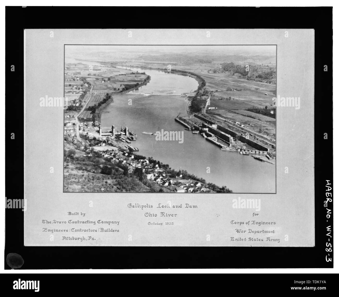 Aerial dam construction Black and White Stock Photos & Images - Alamy