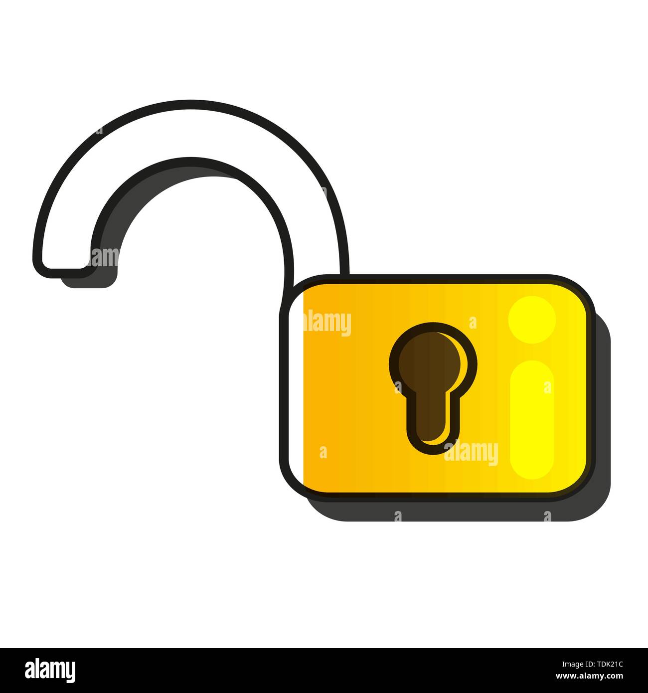 Lock Icon Vector. Lock Vector Design. Sign Design. Flat Style. Vector ...