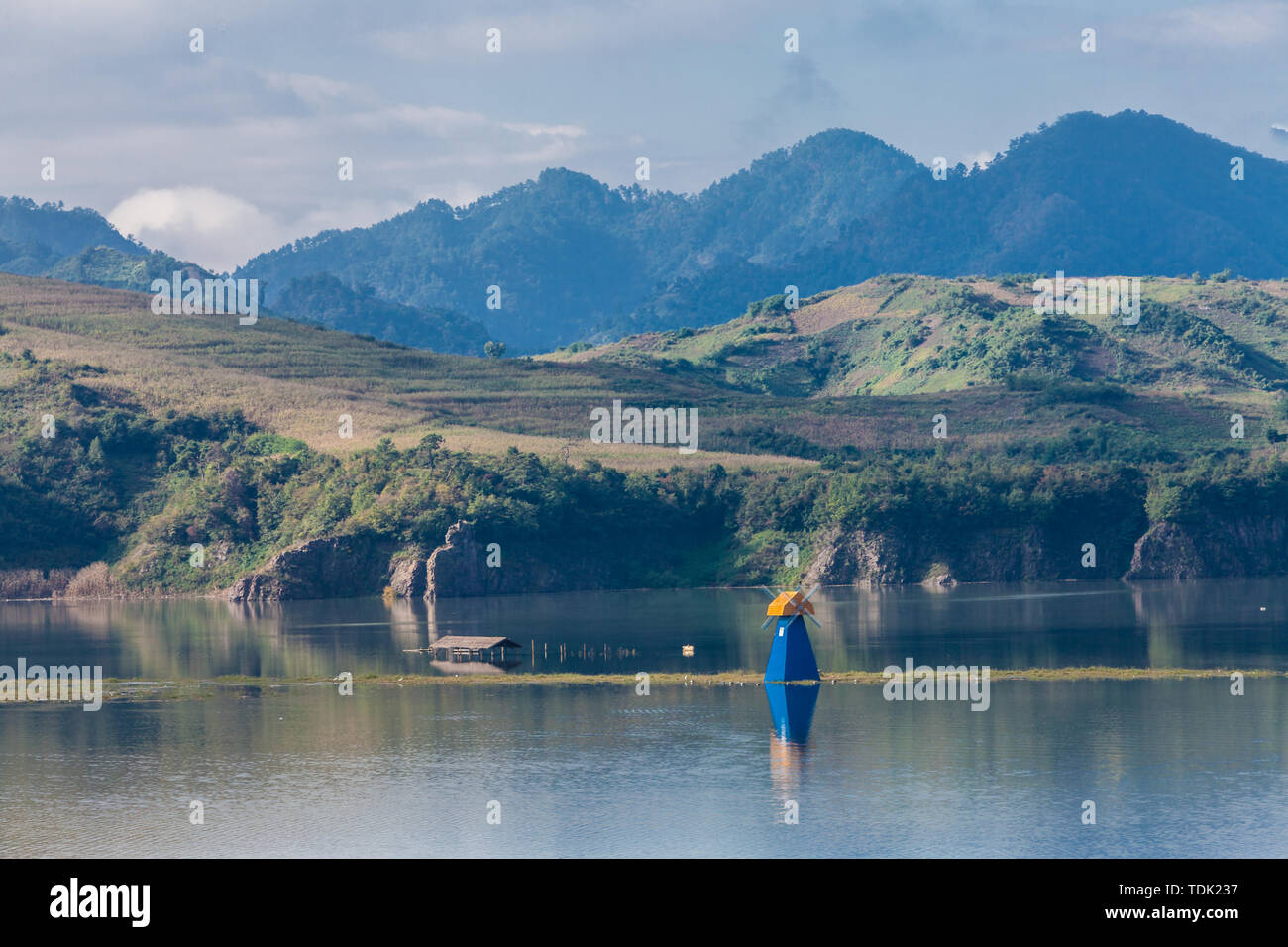 Landscape and landscape scenery of the Yalu River in Ji'an, Jilin ...