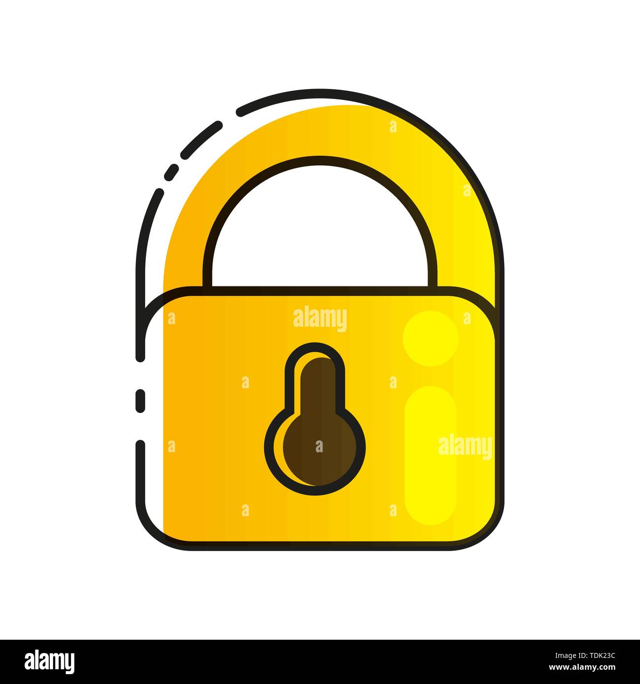 Lock Icon Vector. Lock Vector Design. Sign Design. Flat Style. Vector ...