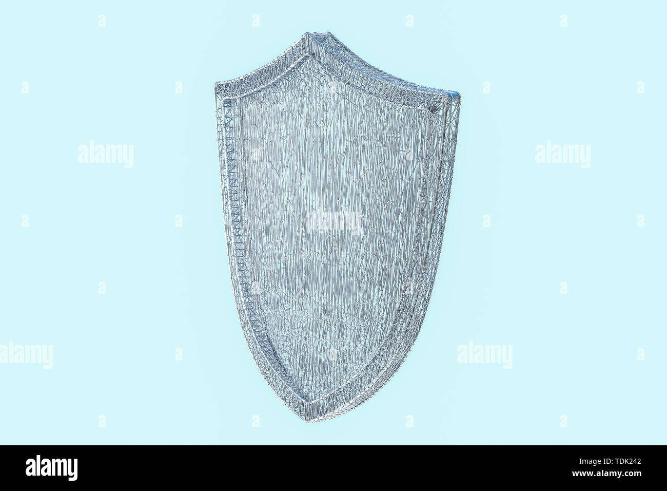 Three-dimensional rendering, shield and technology background Stock ...