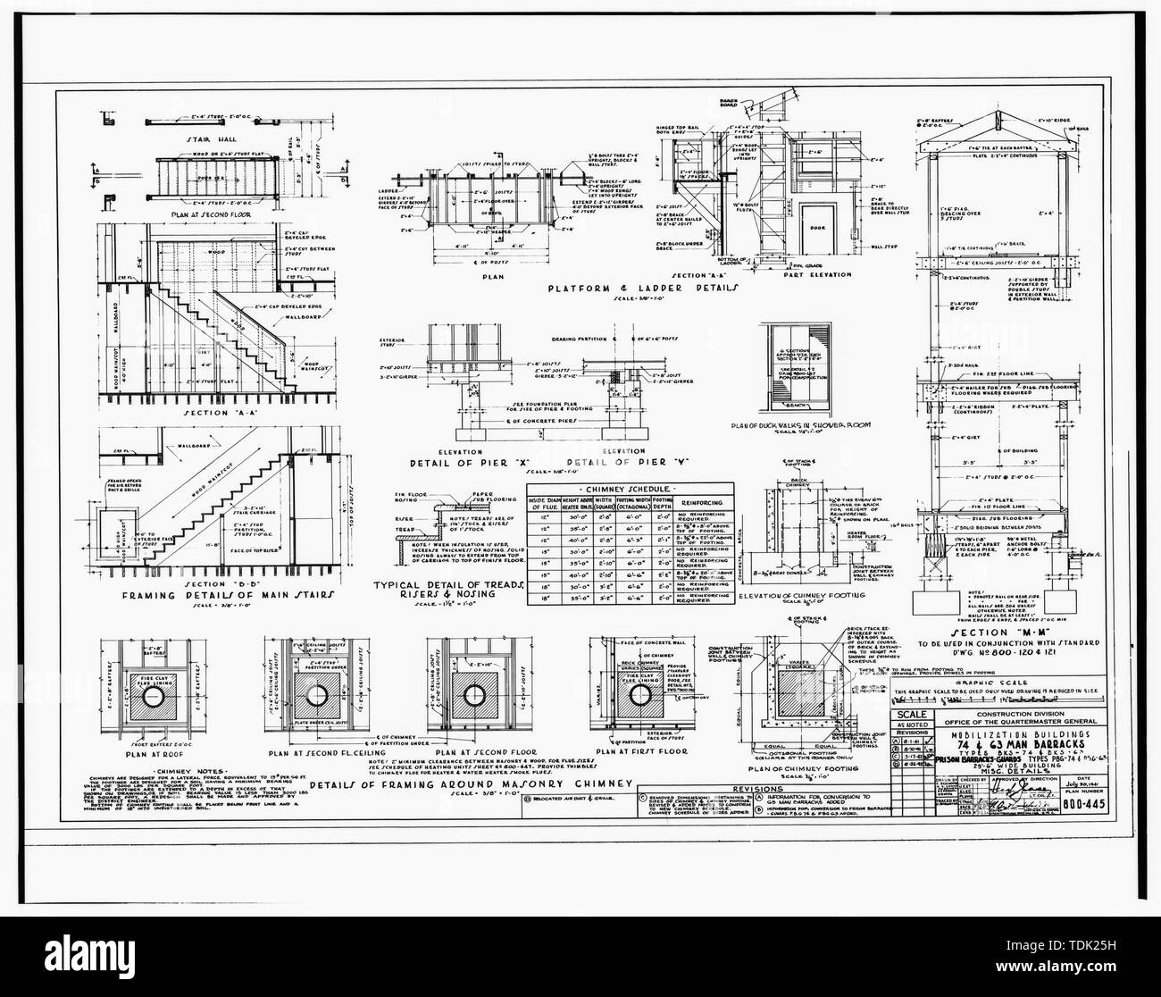 OFFICE OF THE QUARTERMASTER GENERAL; CONSTRUCTION DIVISION; PLAN NUMBER ...