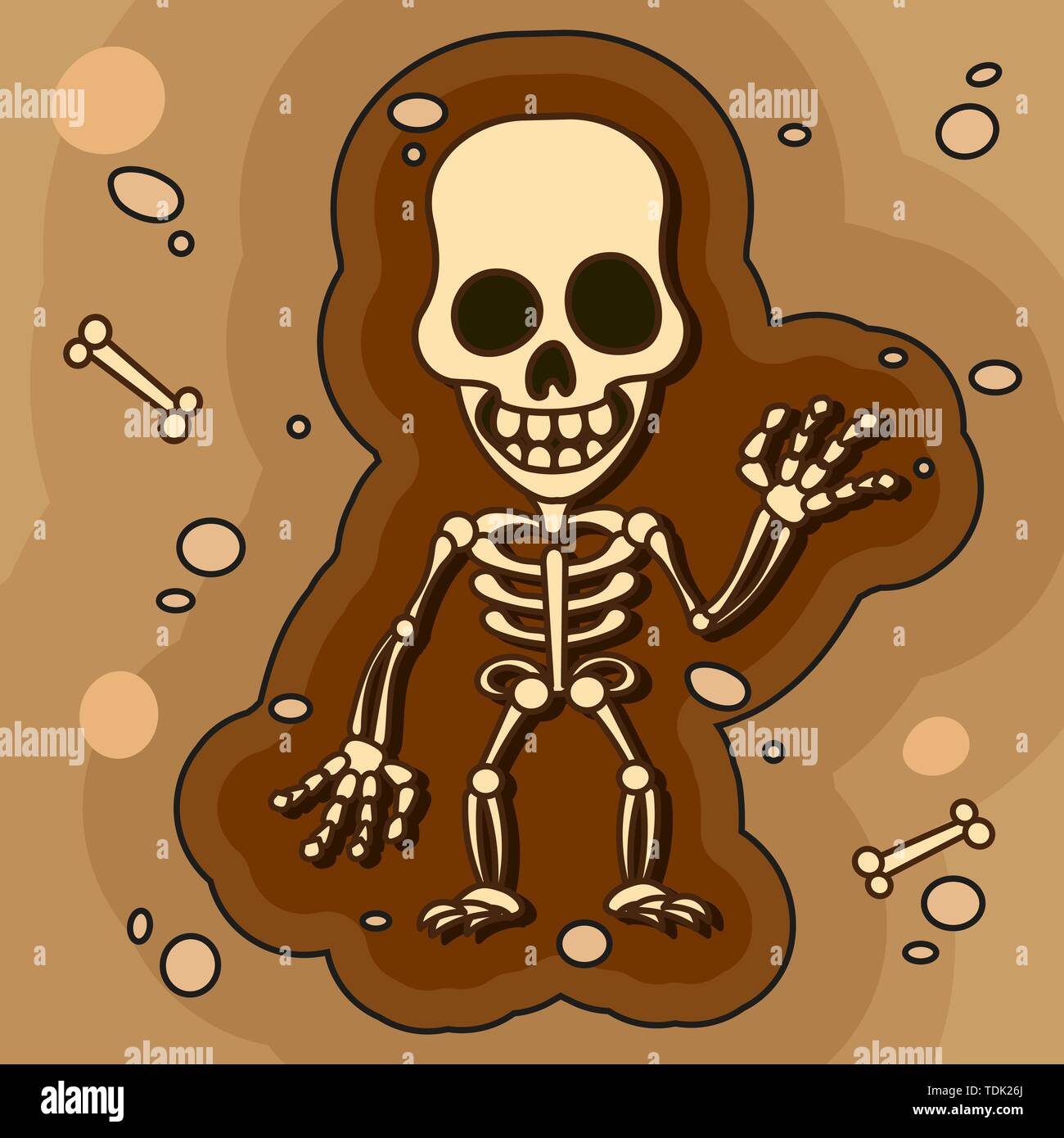 Archaeologists, Paleontologists Working On Excavations Or Dig A Layer ...