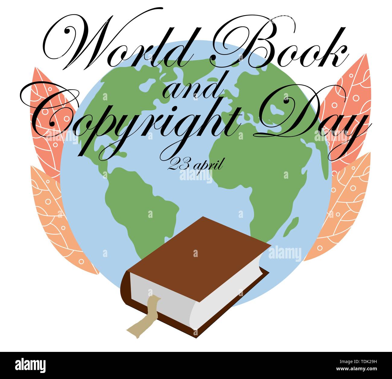 illustration of stylish text for World Book Day Stock Vector Image ...