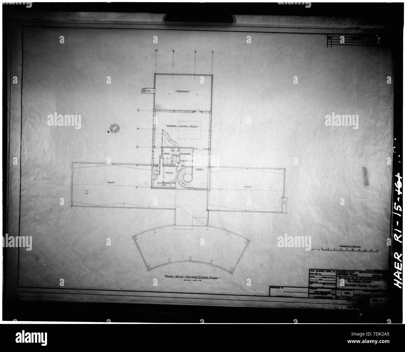 OFFICERS CLUB (BUILDING 12), SECOND FLOOR PLAN, NOVEMBER, 1969. PWD ...