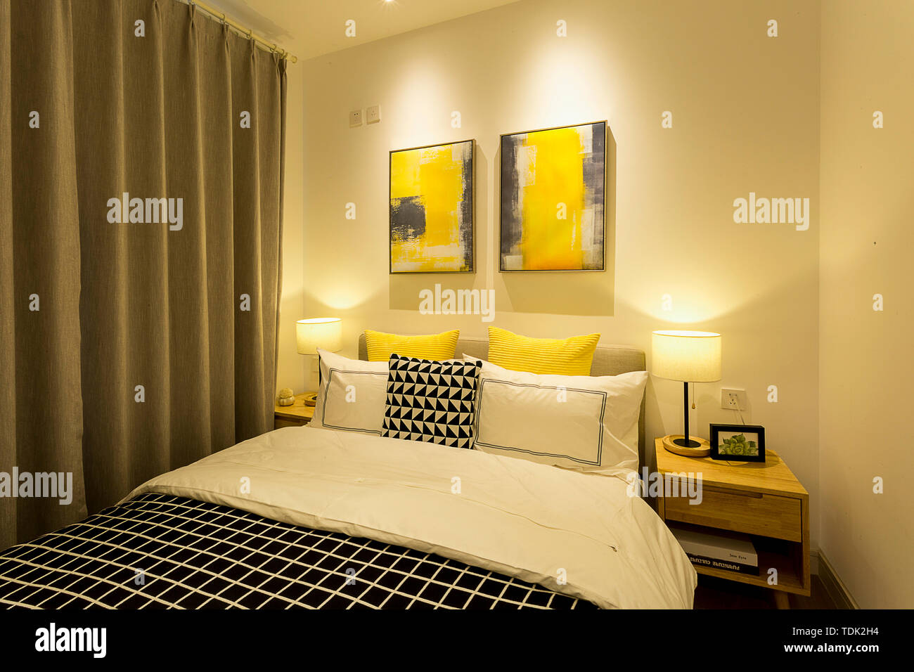 Interior design sample room contact V letter: Cheng730 Stock Photo - Alamy