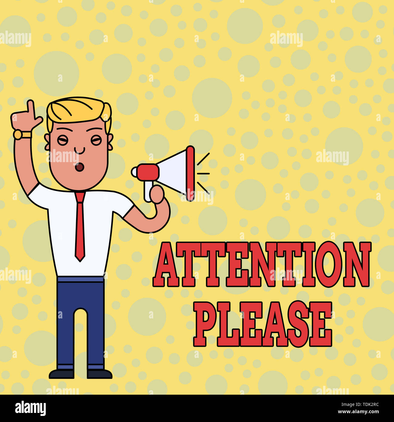 Writing note showing Attention Please. Business concept for Asking ...