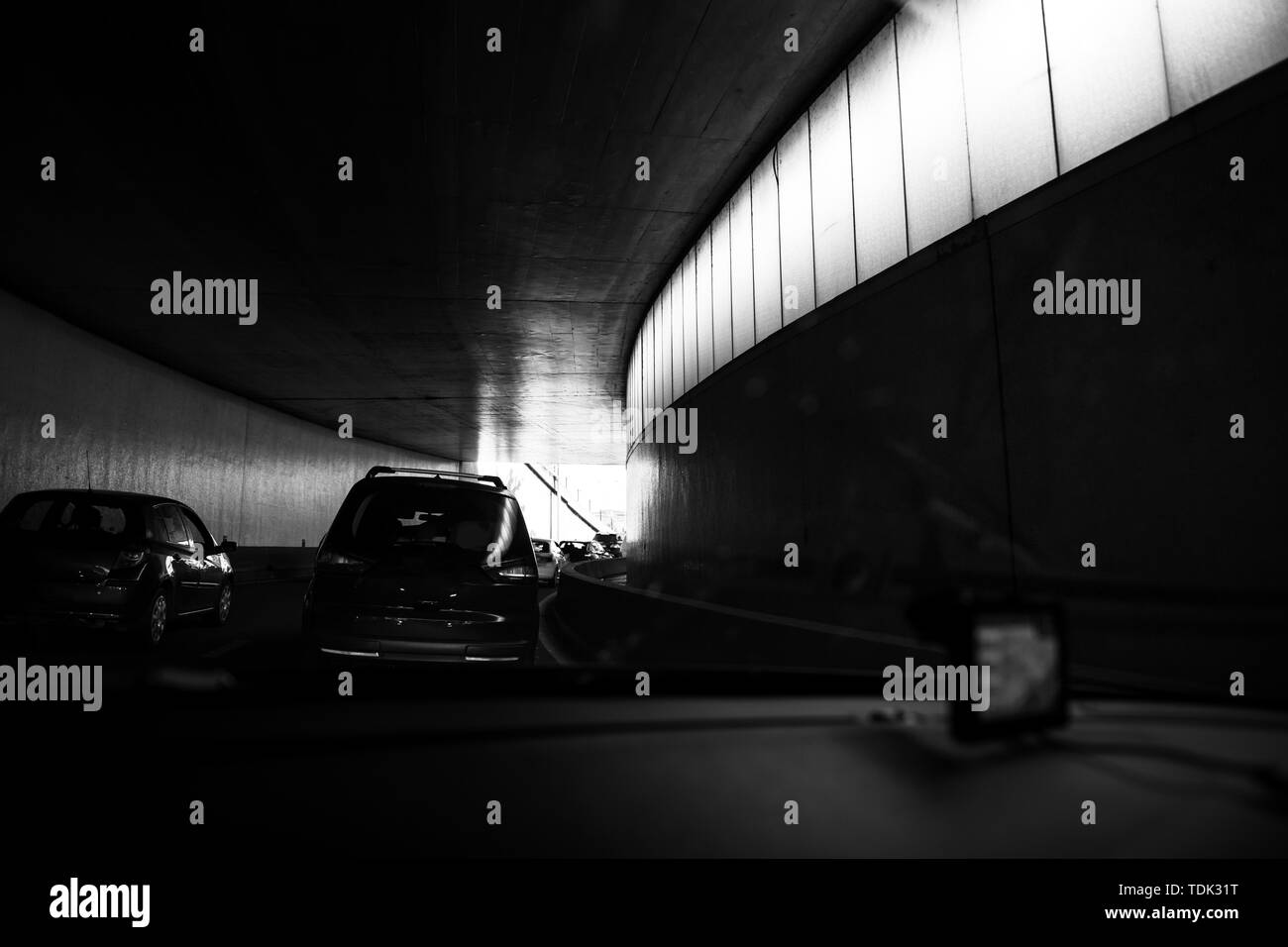 Paris france ring road highway Black and White Stock Photos & Images ...