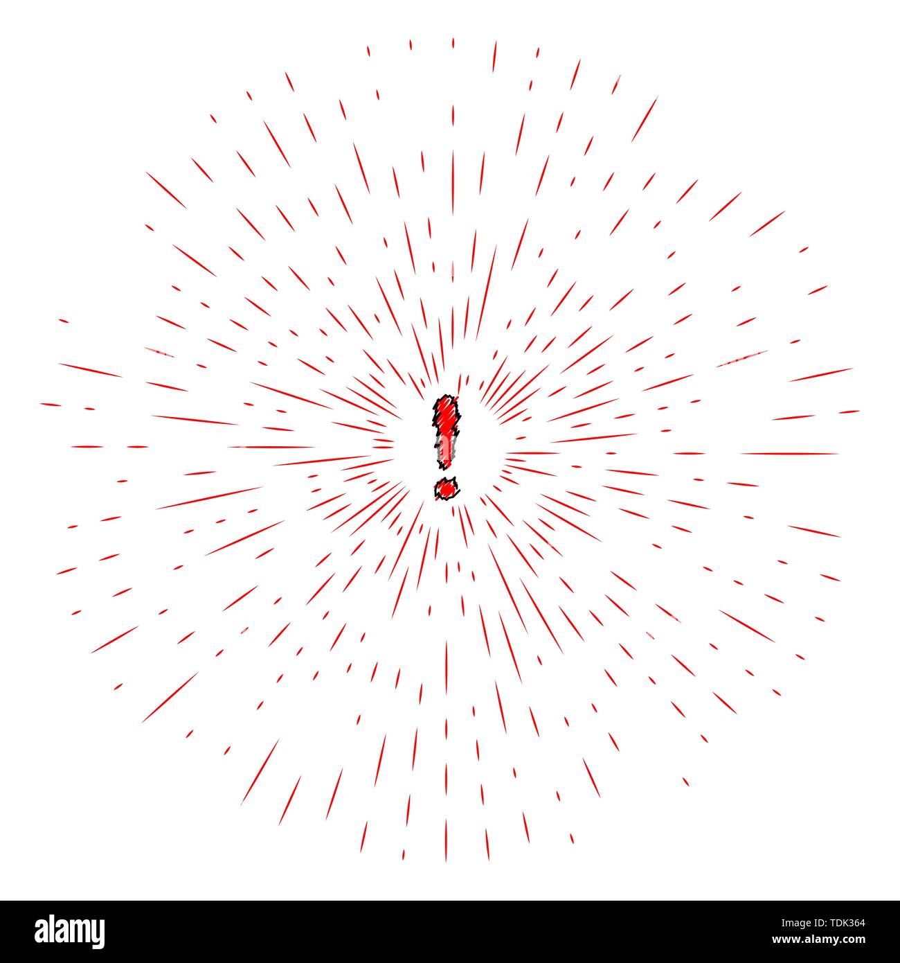 red attention symbol. communication concept Stock Vector Image & Art ...