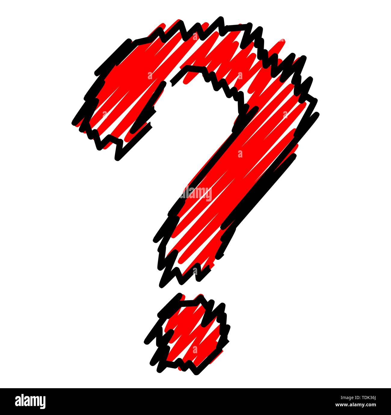 Hand drawn doodle questions mark Stock Vector Image & Art - Alamy