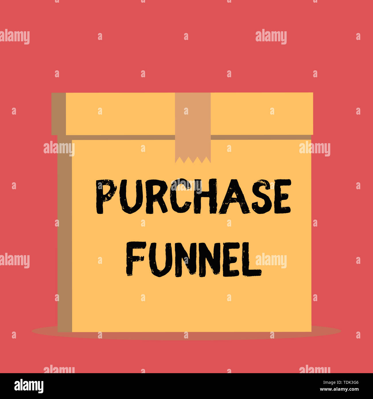 Handwriting Text Purchase Funnel Conceptual Photo Consumer Model Which Illustrates Customer