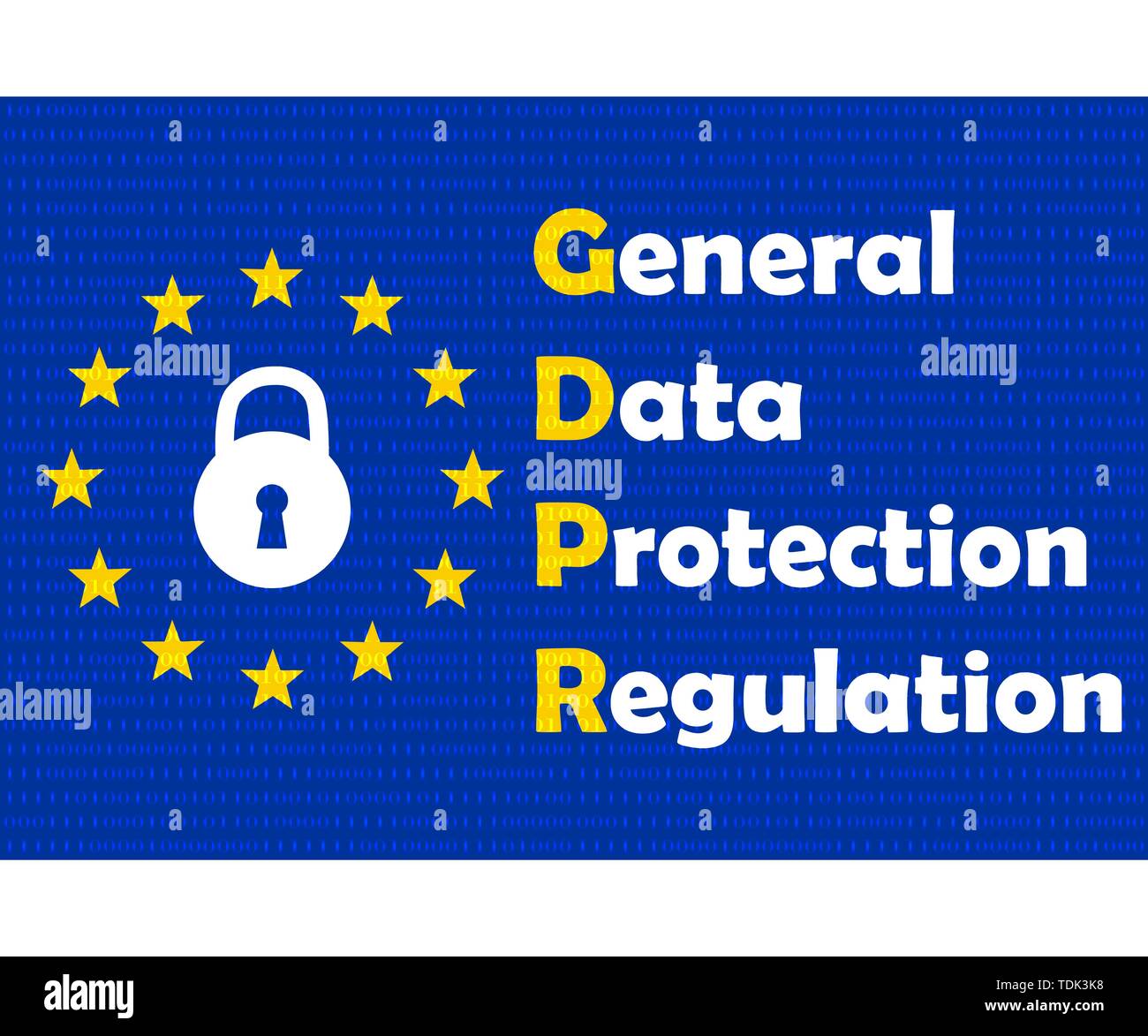 Gdpr concept, data protection, lock locked password Stock Vector Image ...