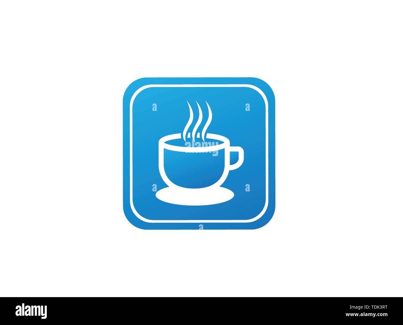 Big hot cup of cafe warm caffee logo design illustration Stock Vector ...