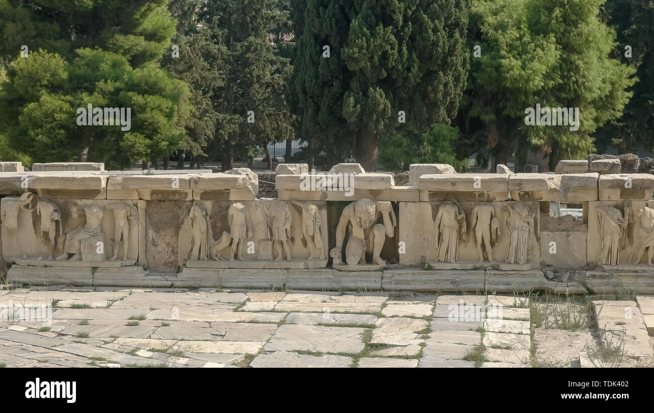Theatre of dionysus in ancient athens hi-res stock photography and ...