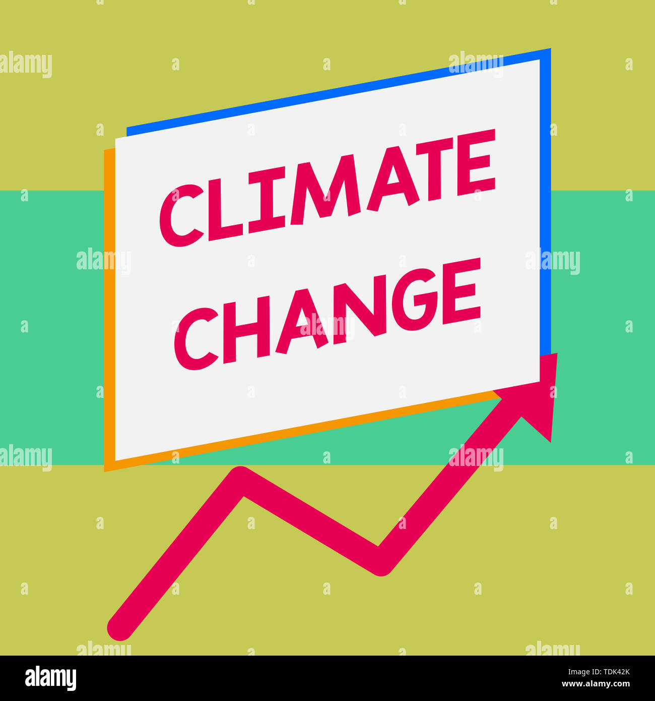 Handwriting text writing Climate Change. Conceptual photo Increase in ...