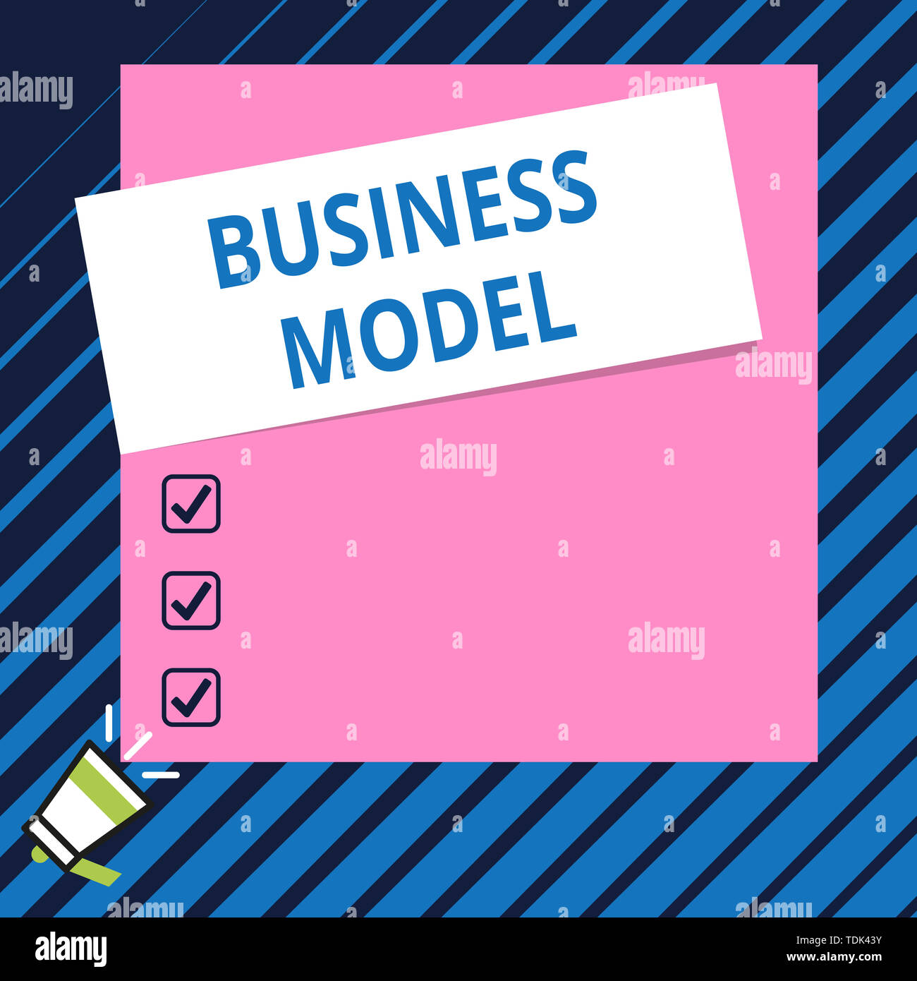 Conceptual hand writing showing Business Model. Concept meaning ...