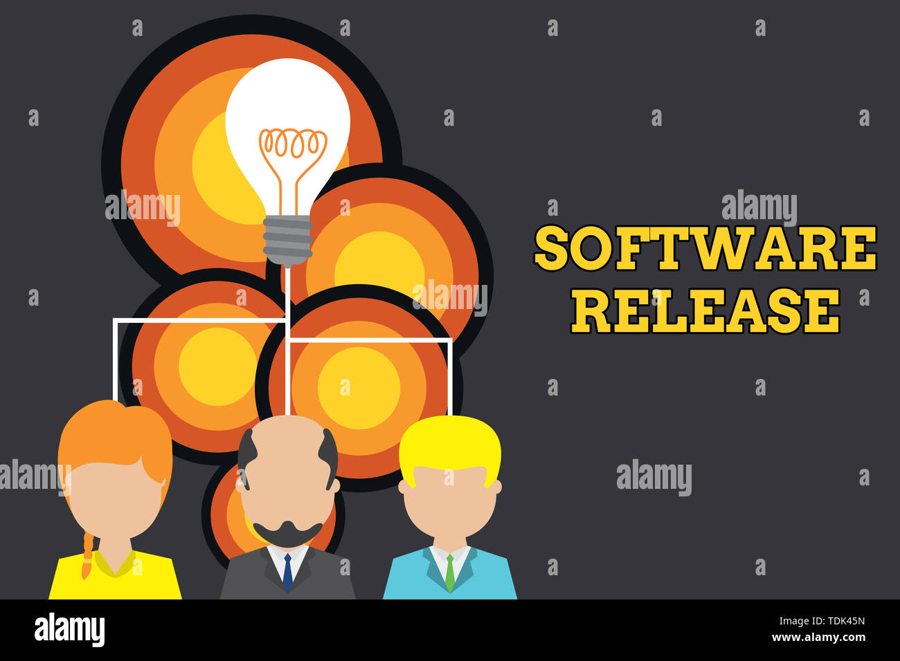 Conceptual hand writing showing Software Release. Concept meaning sum ...
