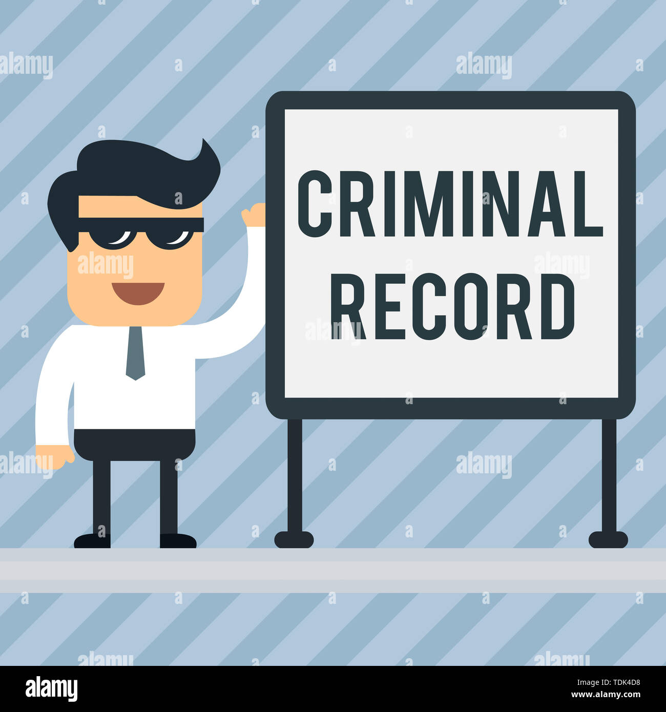 Writing note showing Criminal Record. Business concept for profile of a ...