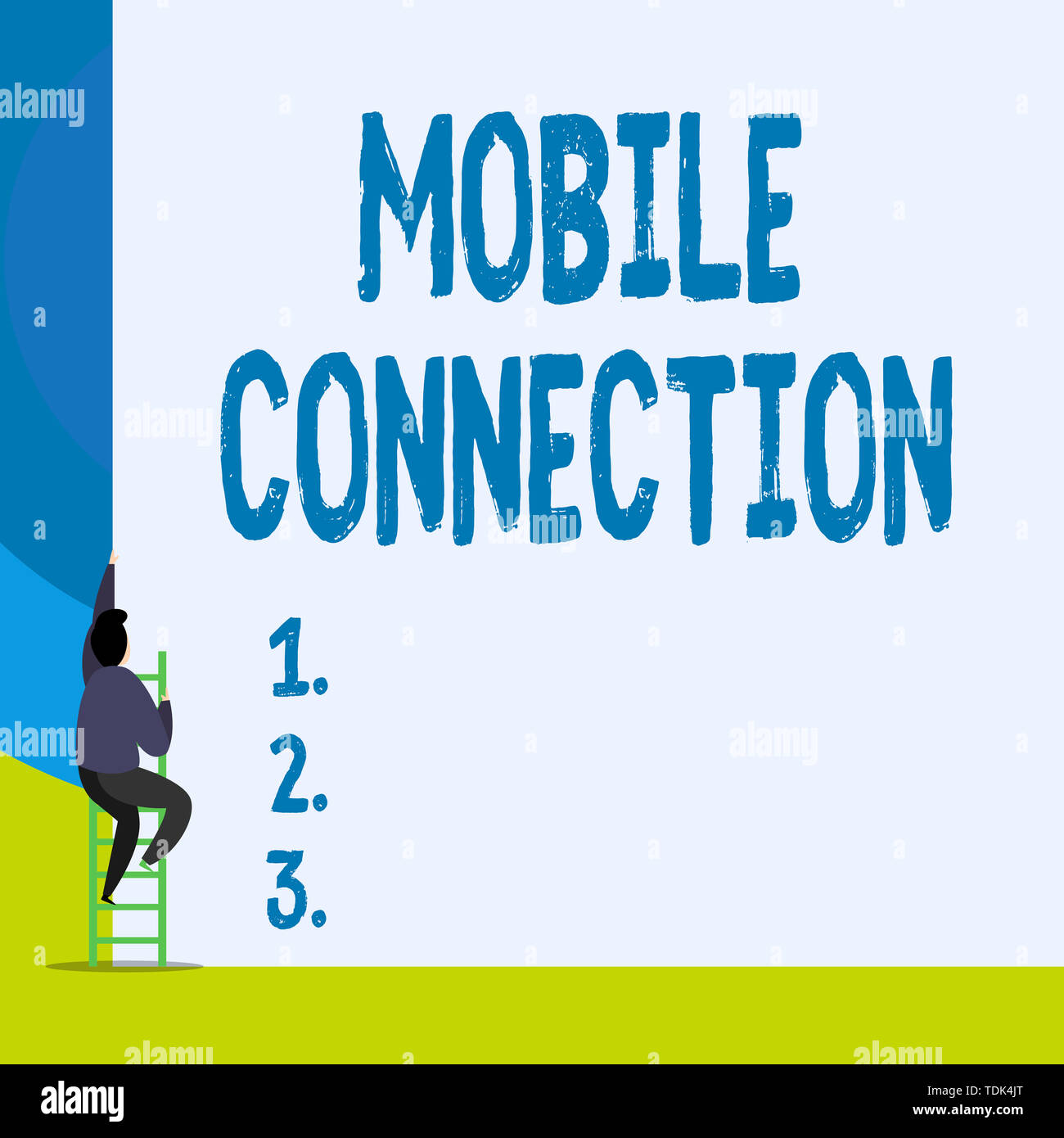 Word Writing Text Mobile Connection Business Photo Showcasing Secure