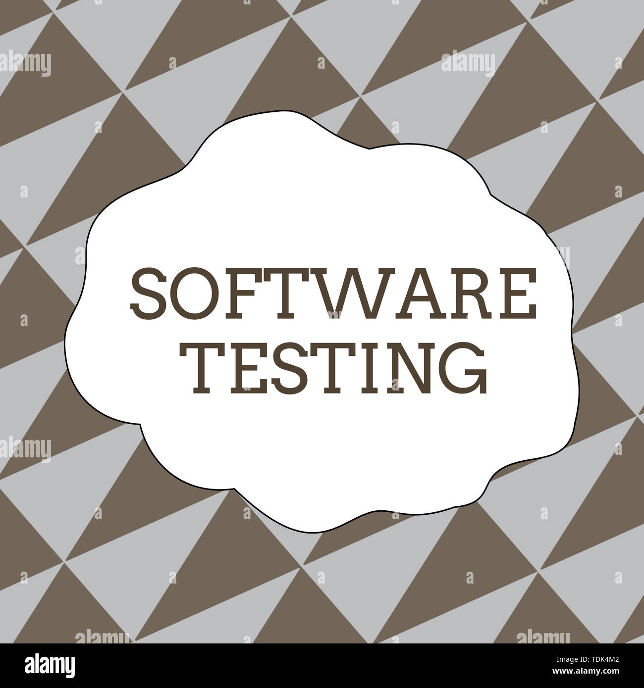 Writing Note Showing Software Testing Business Concept For