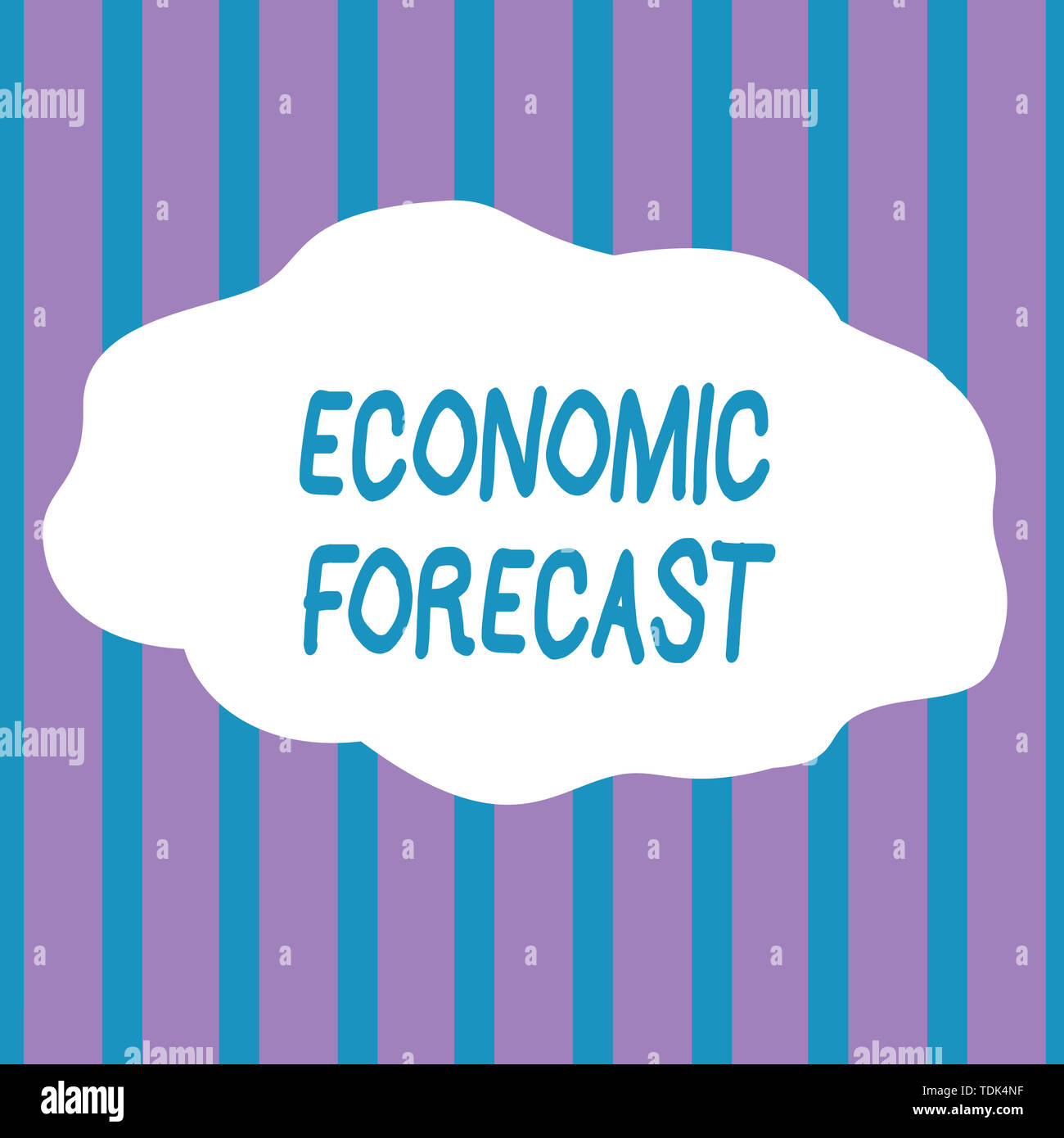 Text sign showing Economic Forecast. Business photo showcasing Process ...