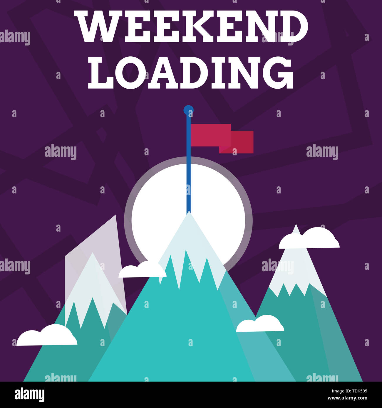 Handwriting text writing Weekend Loading. Conceptual photo Starting ...