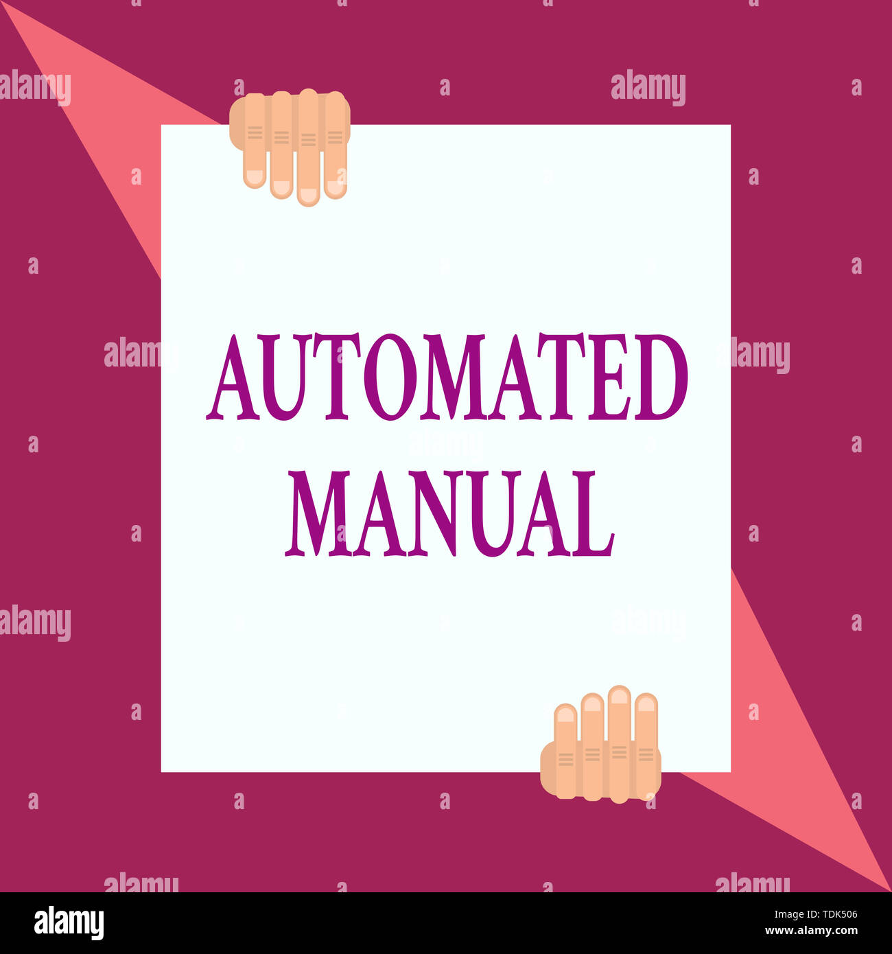 Conceptual hand writing showing Automated Manual. Concept meaning as ...