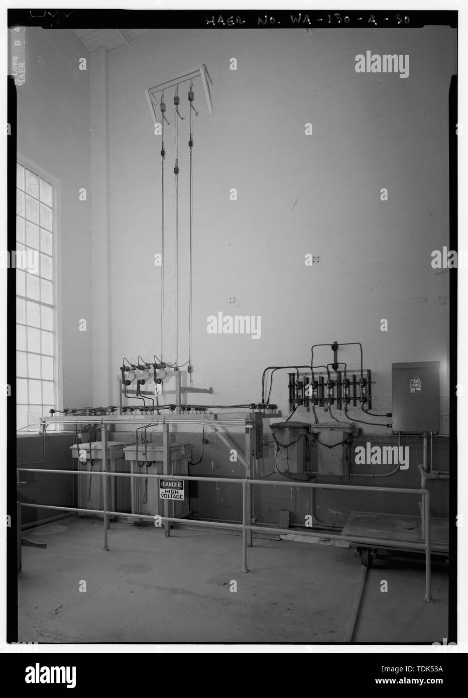 ORIGINAL 1912 STATION POWER TRANSFORMERS IN HIGH-TENSION ROOM, SW ...