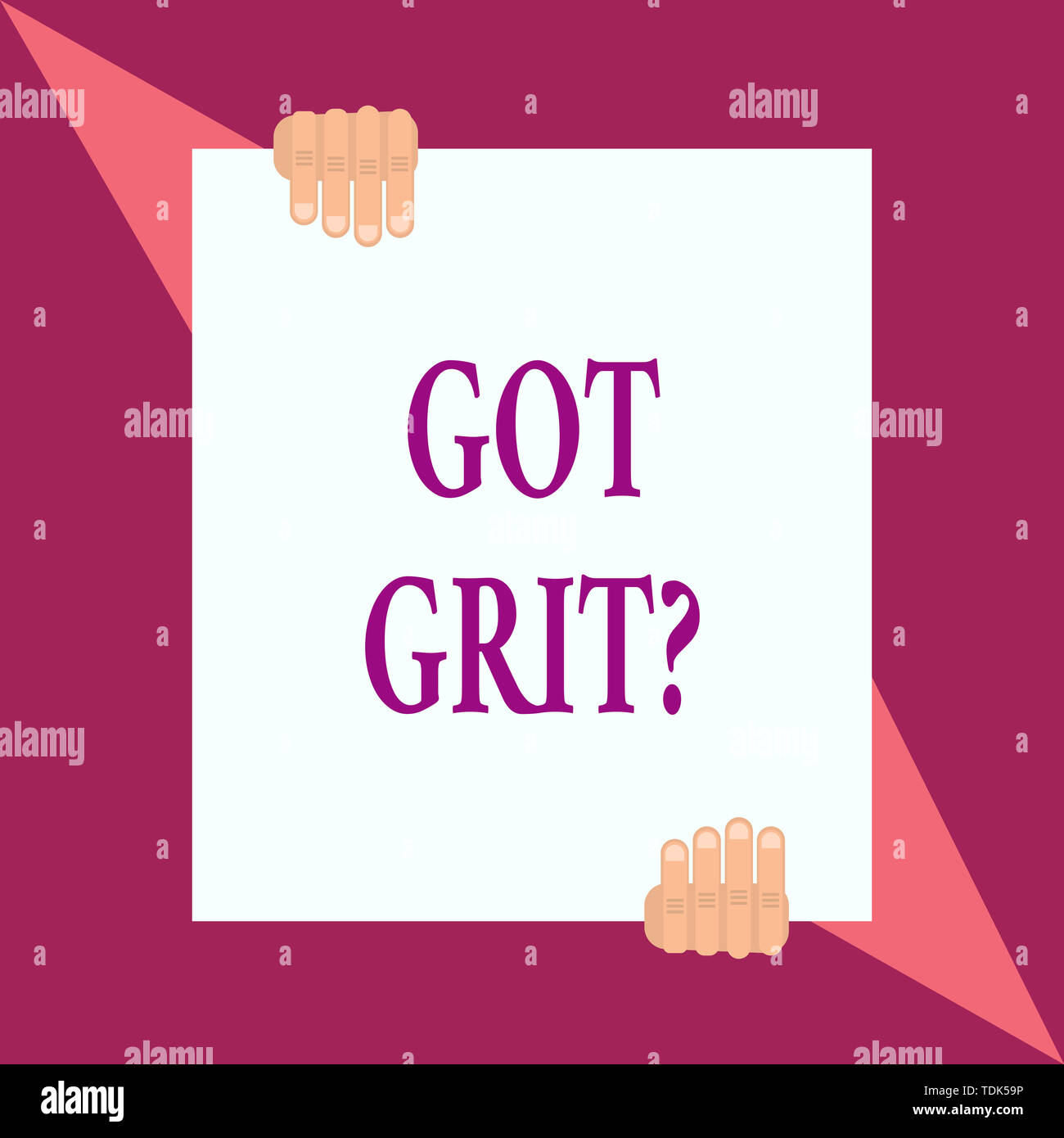 Conceptual hand writing showing Got Grit Question. Concept meaning A ...