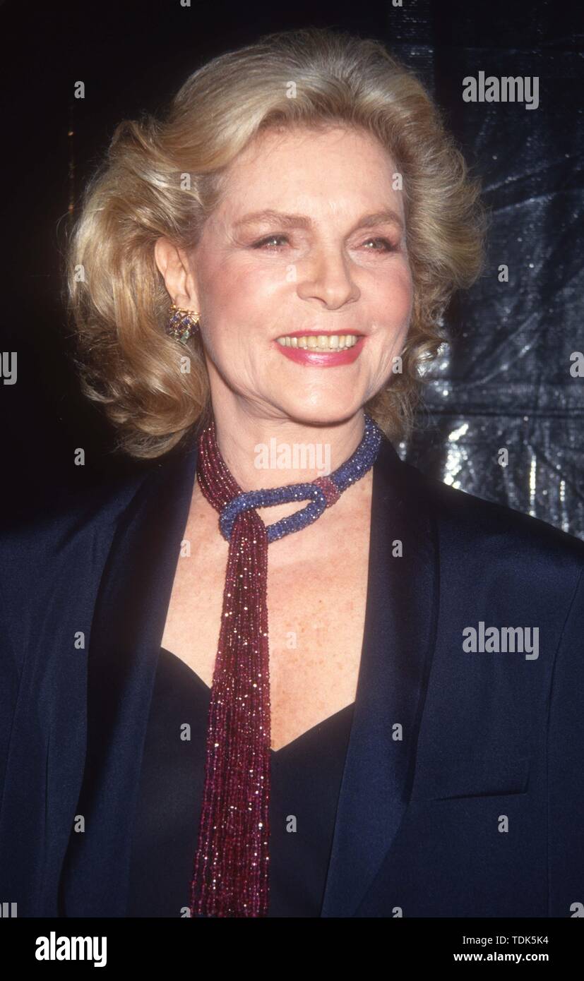 Lauren Bacall 1994 Photo By Michael Ferguson/PHOTOlink.net Stock Photo ...