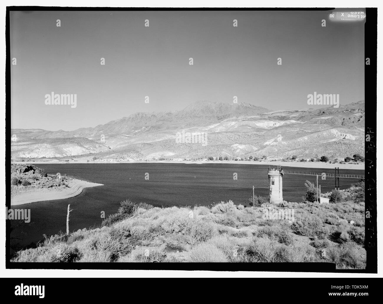 Reservoir outlet tower Black and White Stock Photos & Images - Alamy