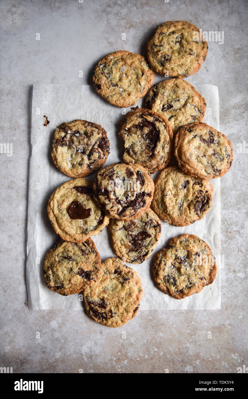Chocolate chip cookies Stock Photo - Alamy