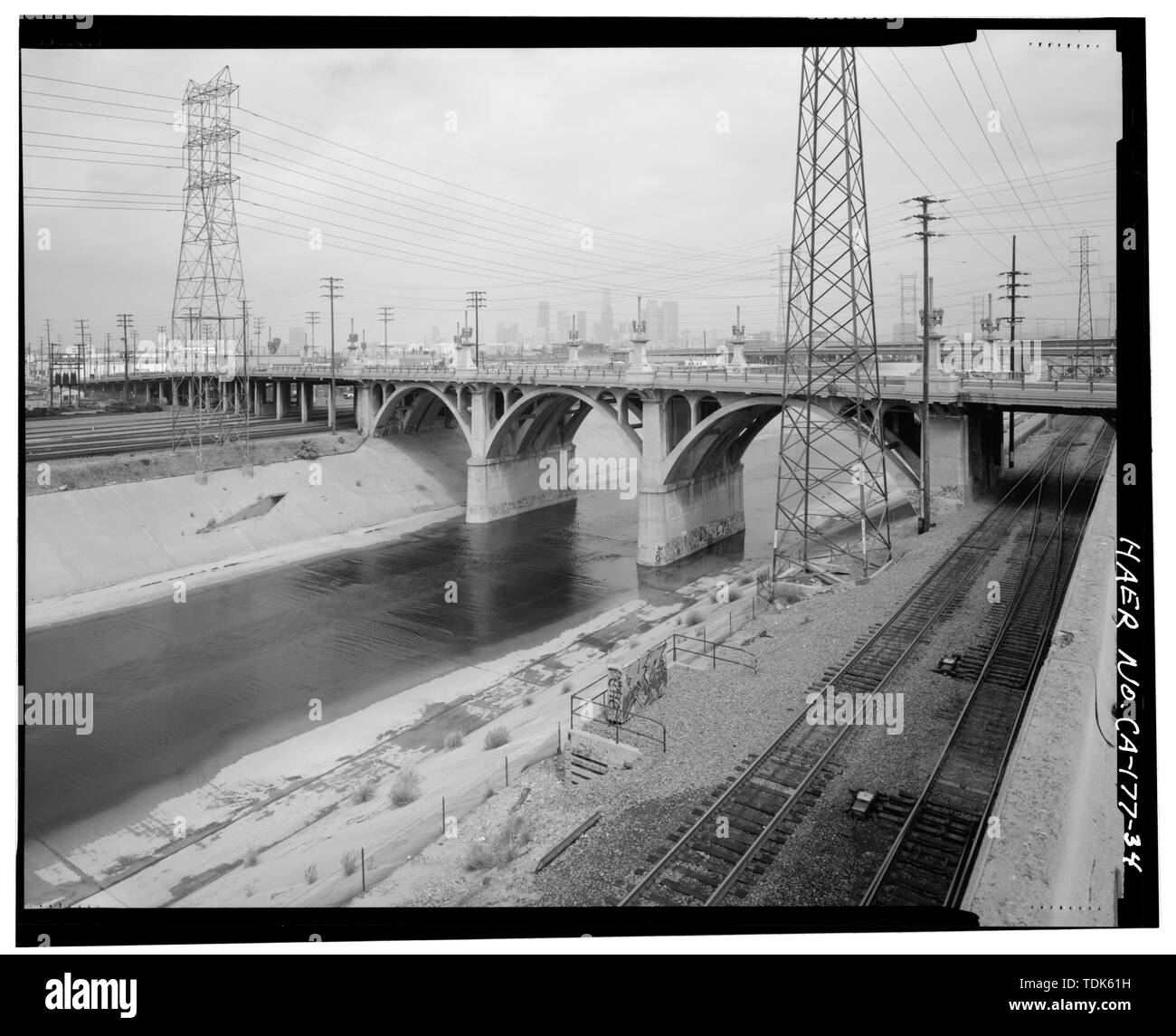 Aerial viaduct view Black and White Stock Photos & Images - Alamy