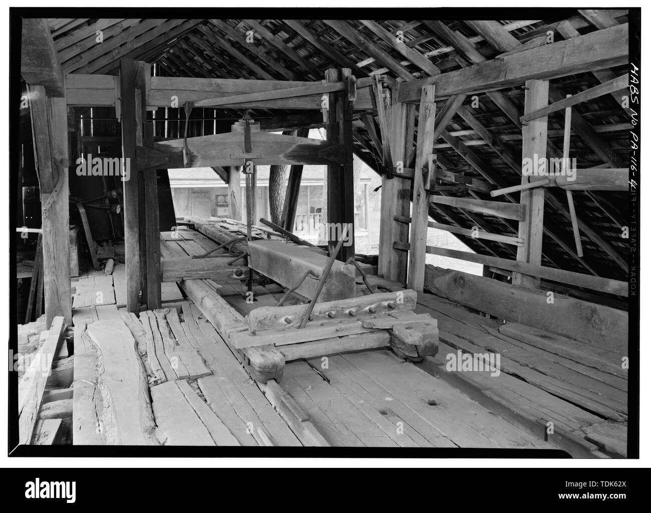 Interior of sawmill Black and White Stock Photos & Images - Alamy