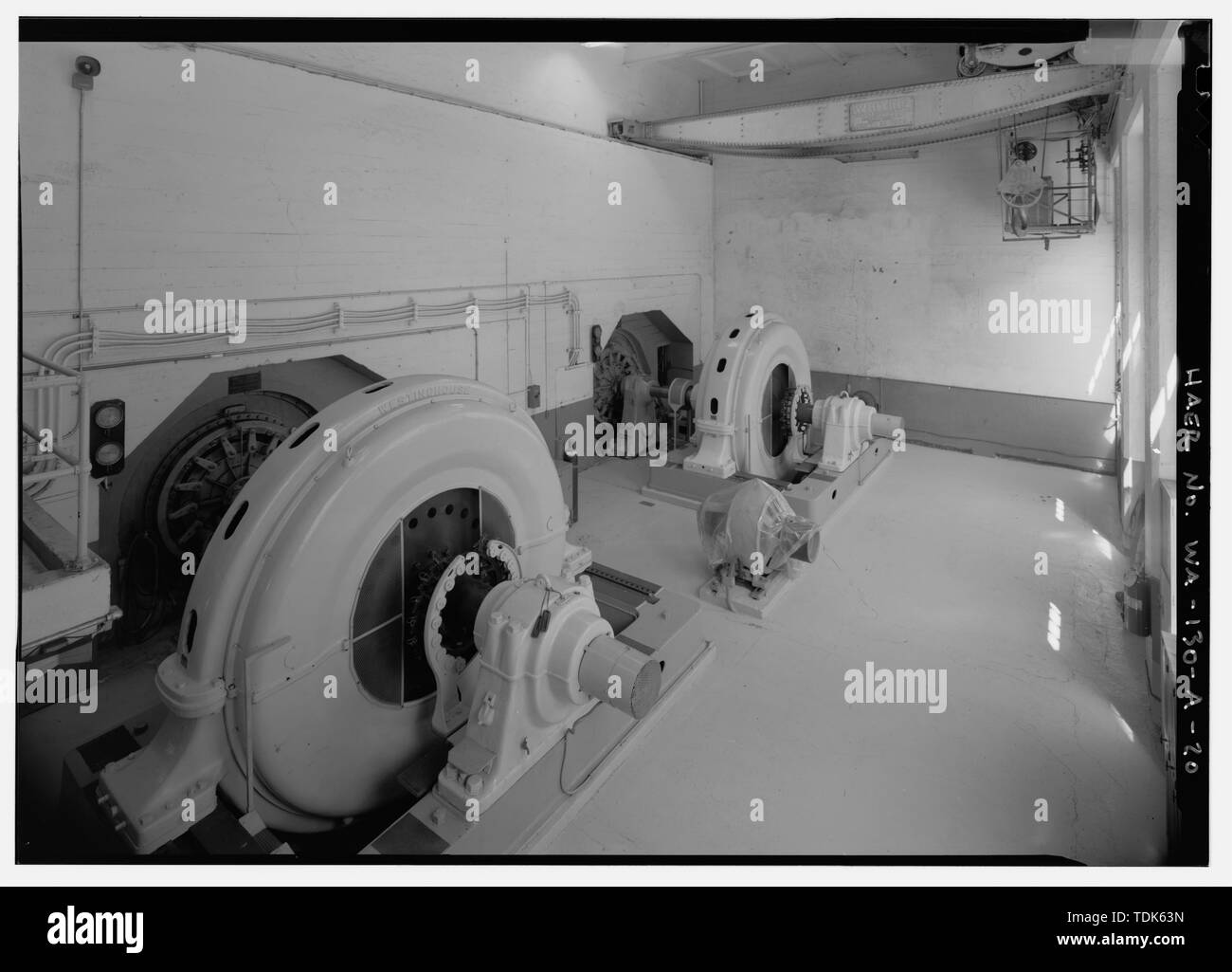 OVER-VIEW OF GENERATOR ROOM FOR -1 AND -2 GENERATORS, LOOKING WEST FROM ...