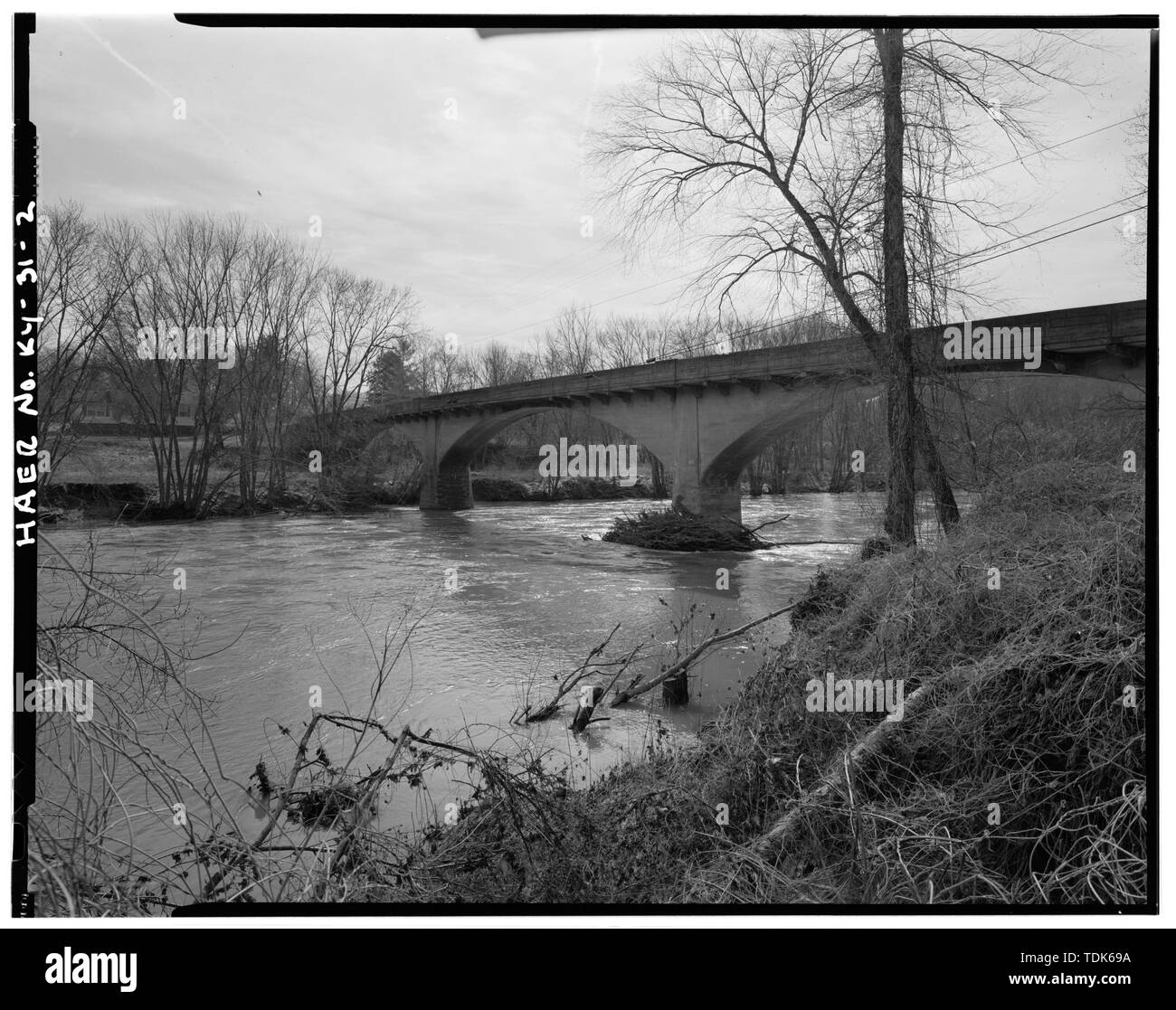 OVERALL SIDE VIEW, TAKEN FROM THE NORTHEAST - Andrew J. Sullivan Bridge ...