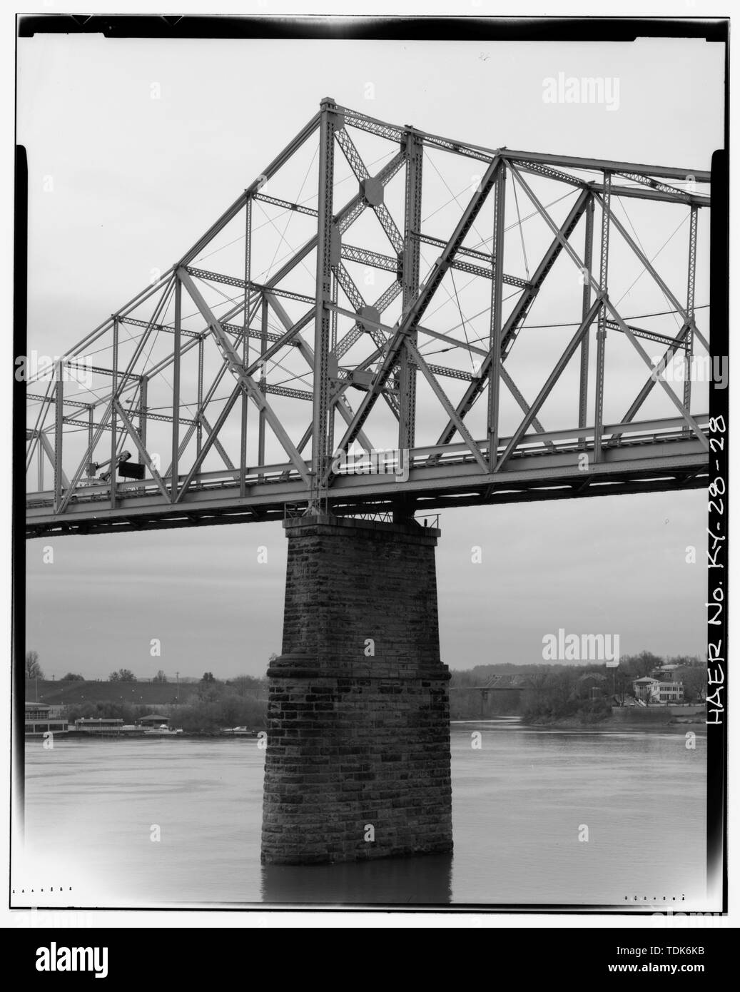 OVERALL VIEW OF ANCHOR TOWER AND BEARING PIER OF CANTILEVER TRUSS TAKEN ...