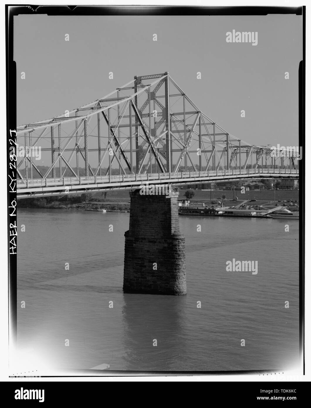 OVERALL VIEW OF ANCHOR TOWER AND BEARING PIER OF CANTILEVER TRUSS TAKEN ...