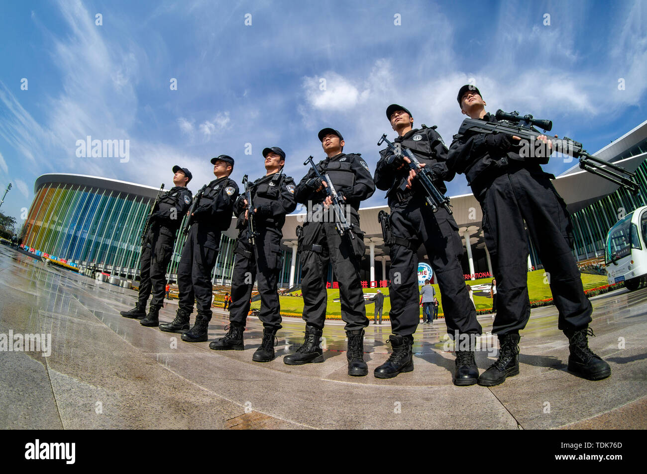 Daily training of police and special police officers at police stations ...