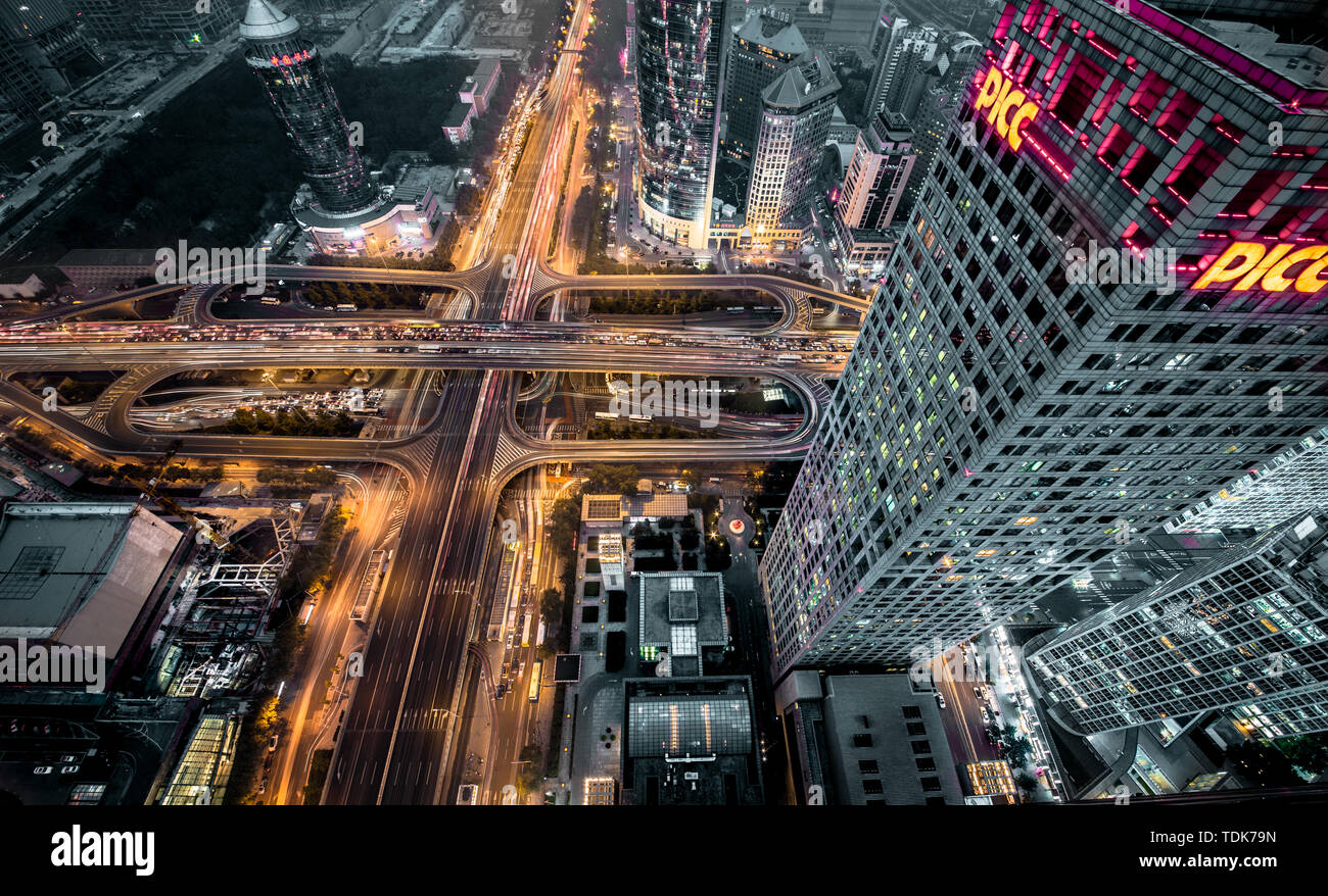 Overhead aerial view beijing hi-res stock photography and images - Alamy