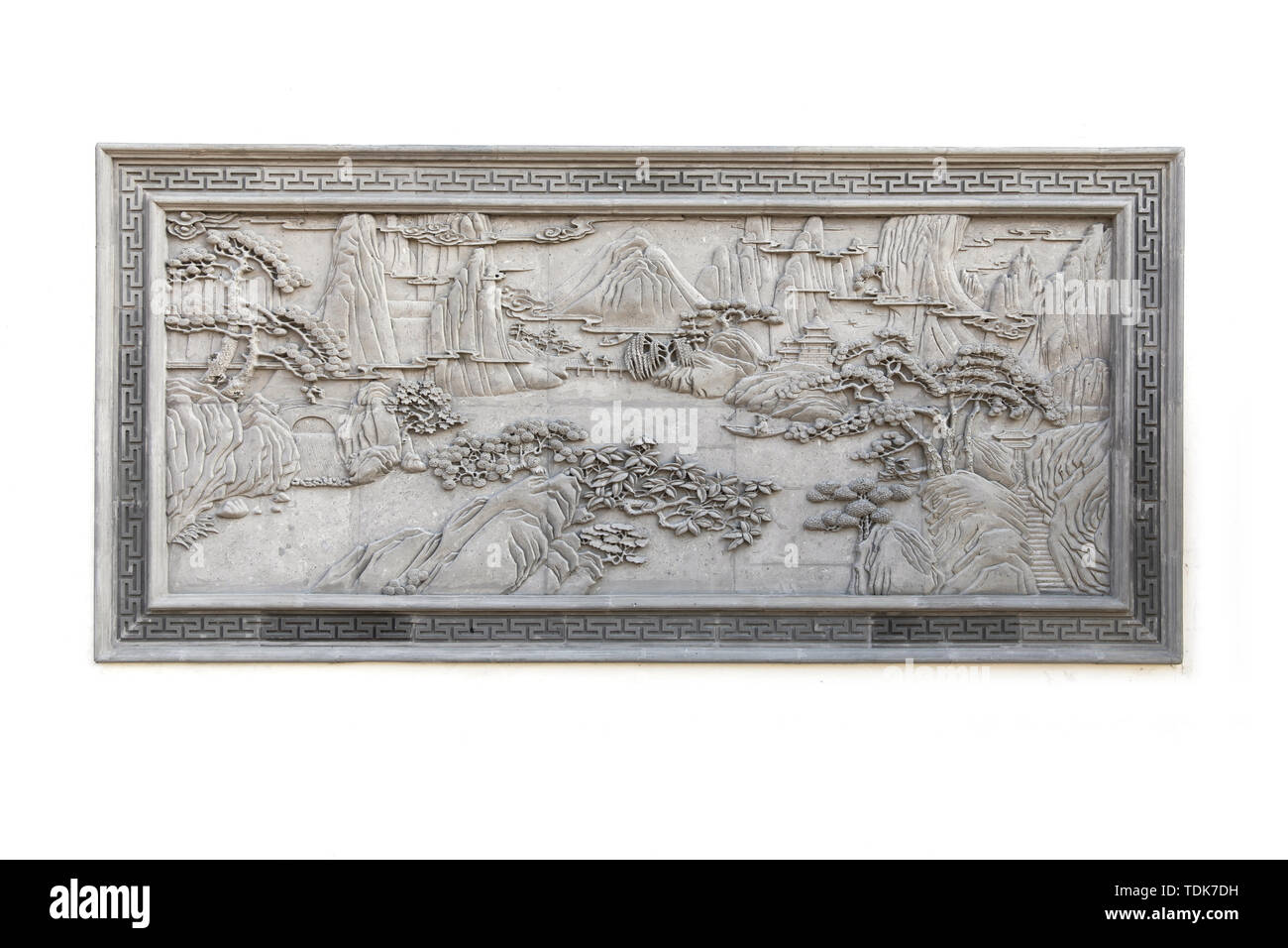 Ancient murals, landscape paintings Stock Photo - Alamy