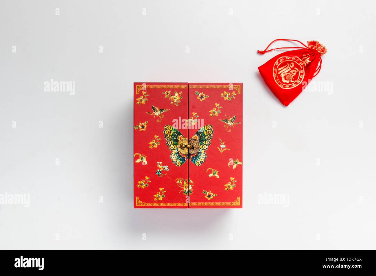 Chinese style gift box Stock Photo - Alamy