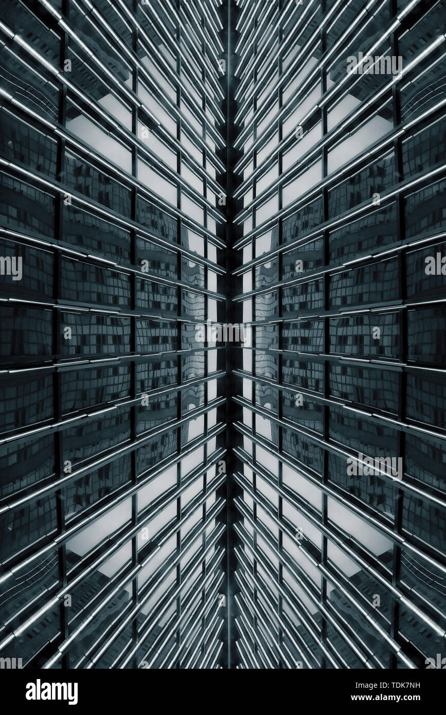 In 2017, a collage of visual graphics on architectural structures Stock ...