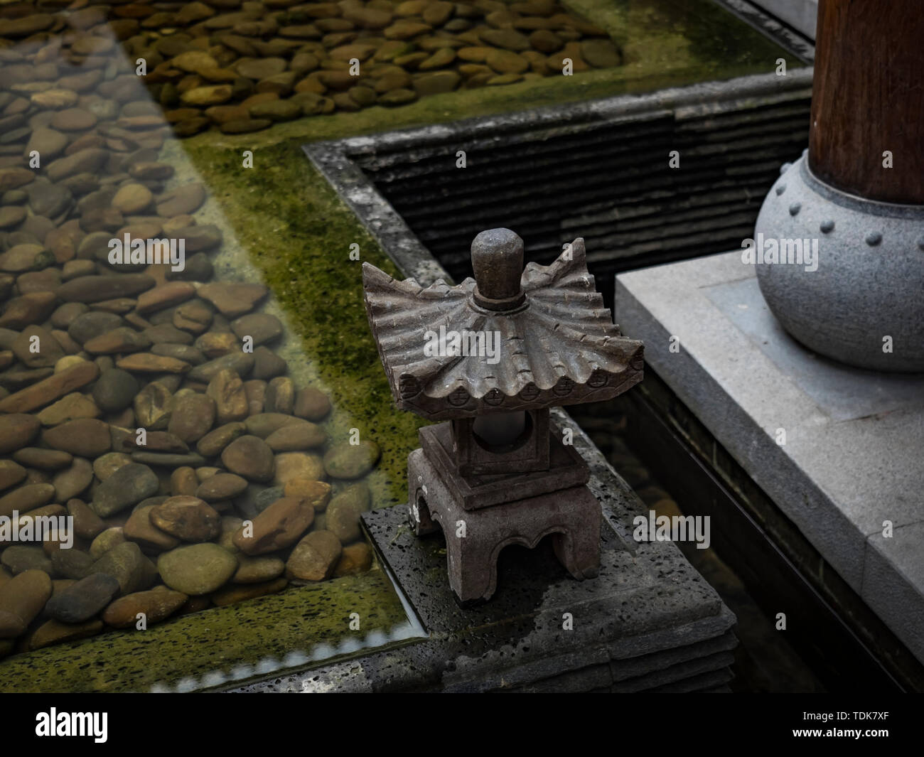 Little stone pier Stock Photo - Alamy