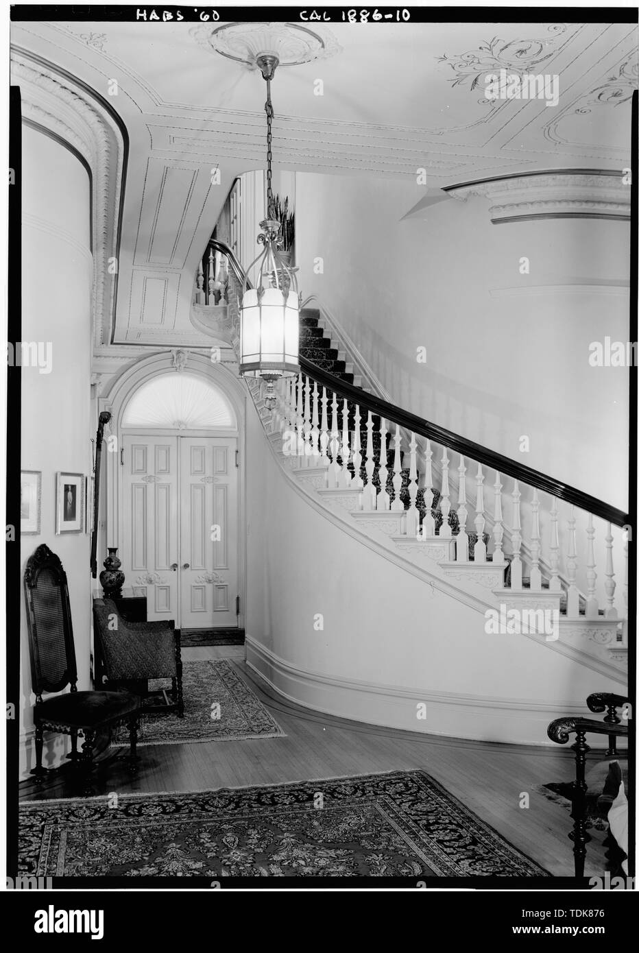 October 1960 BACK HALL (TO WEST) - Albert Gallatin House, 1527 H Street ...