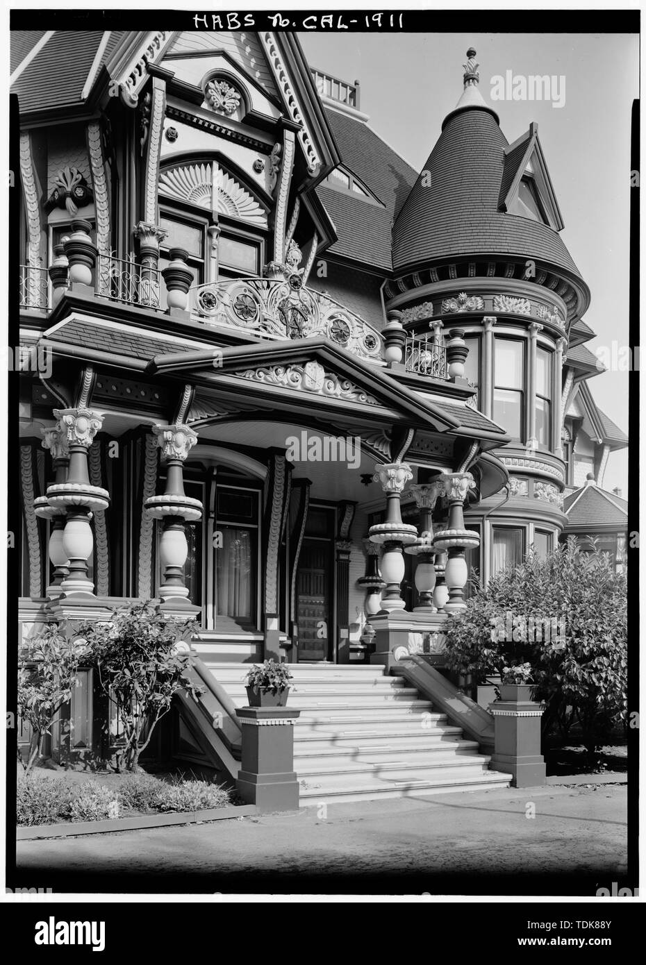Carson house Black and White Stock Photos & Images - Alamy